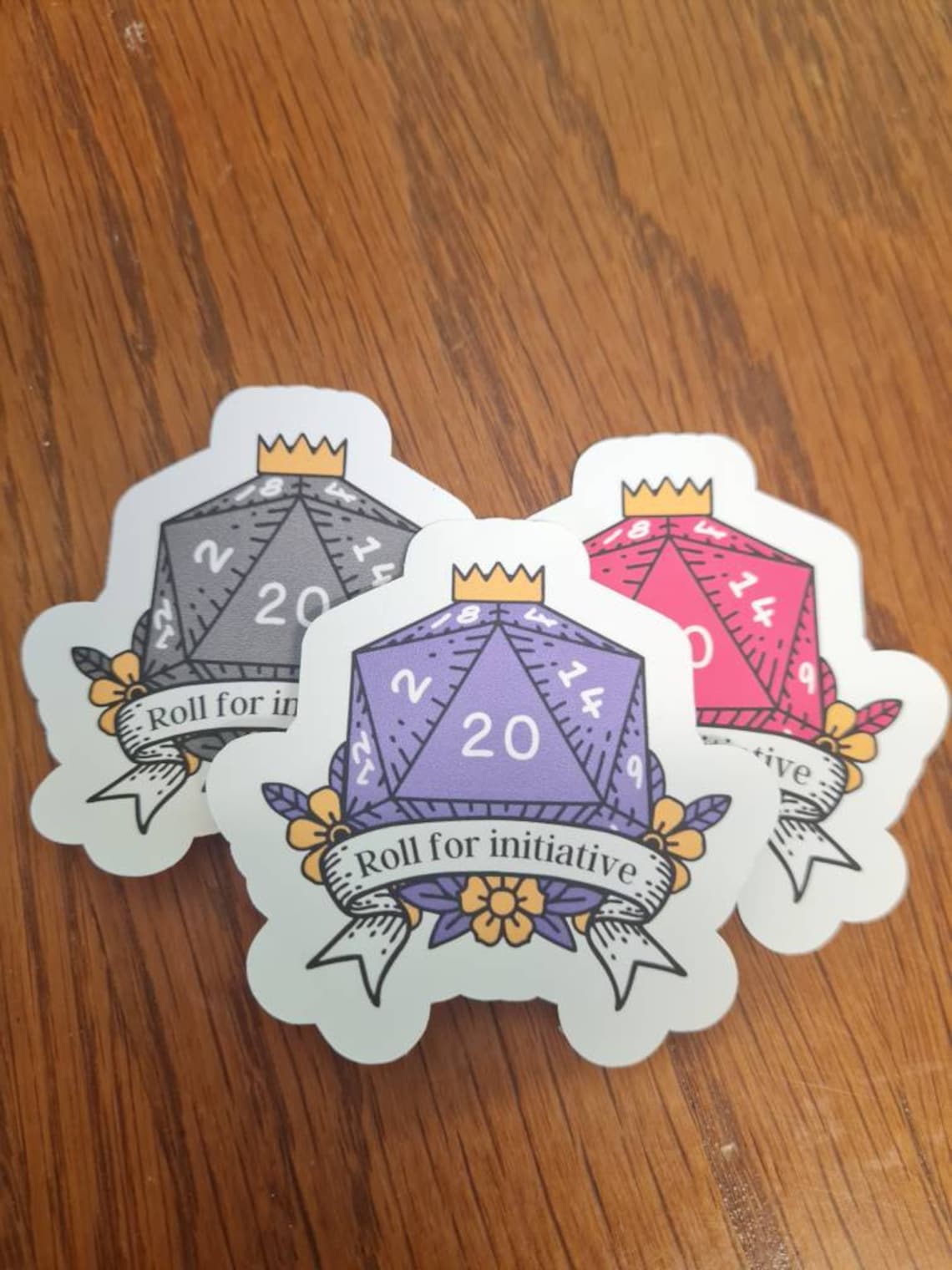 Roll for Initiative Vinyl Sticker D20 Vinyl Sticker Dice - Etsy