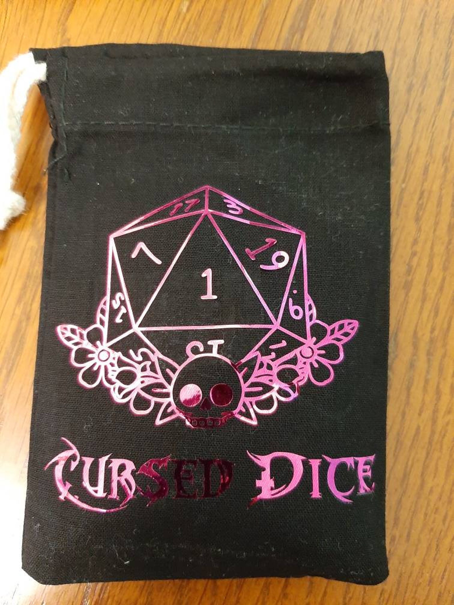 Cursed Dice Bag Dungeons and Dragons Dice Bag Dnd Gift - Etsy