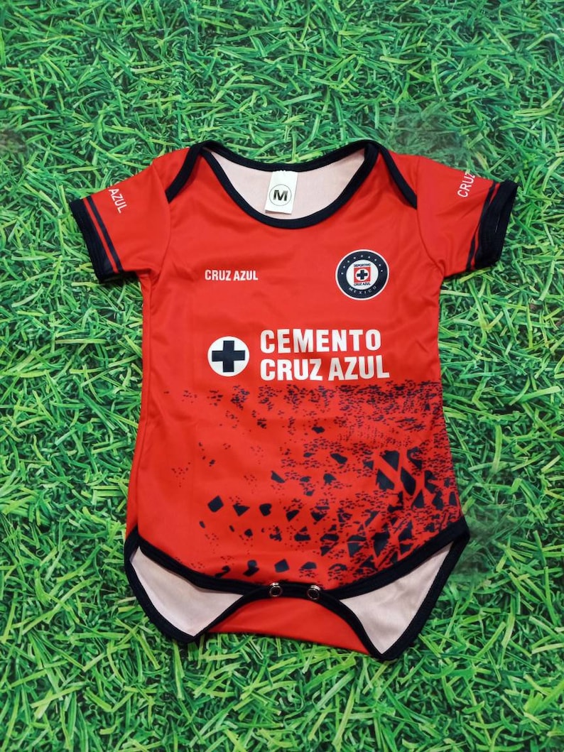 Club Cruz Azul Baby Red Onesie Jump Suit - Etsy