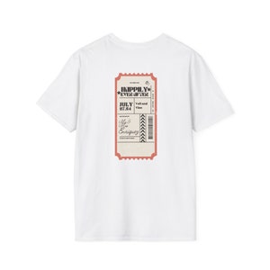 Custom Wedding Tshirt Favors Concert Ticket Vintage Style Bride Groom ...