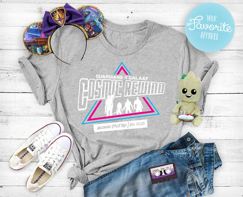 Guardians of the Galaxy Cosmic Rewind Shirt - Epcot Star Lord & Groot ...