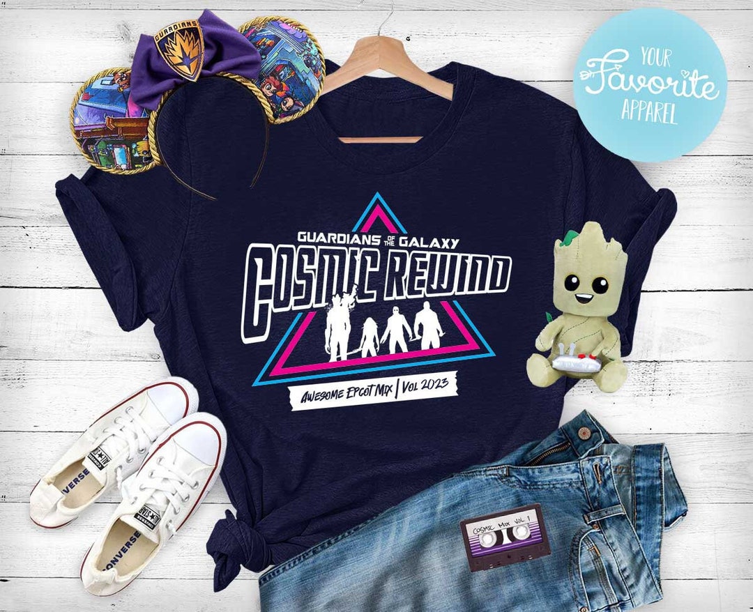 Guardians of the Galaxy Cosmic Rewind Shirt - Epcot Star Lord & Groot ...