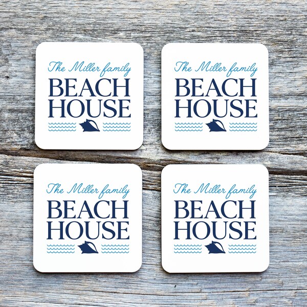 Beach House Coasters - Etsy