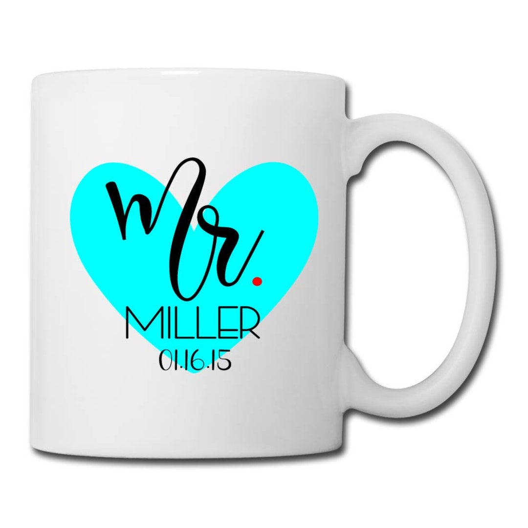 Mr Custom Name Date Coffee Tea Mug Personalize - Etsy