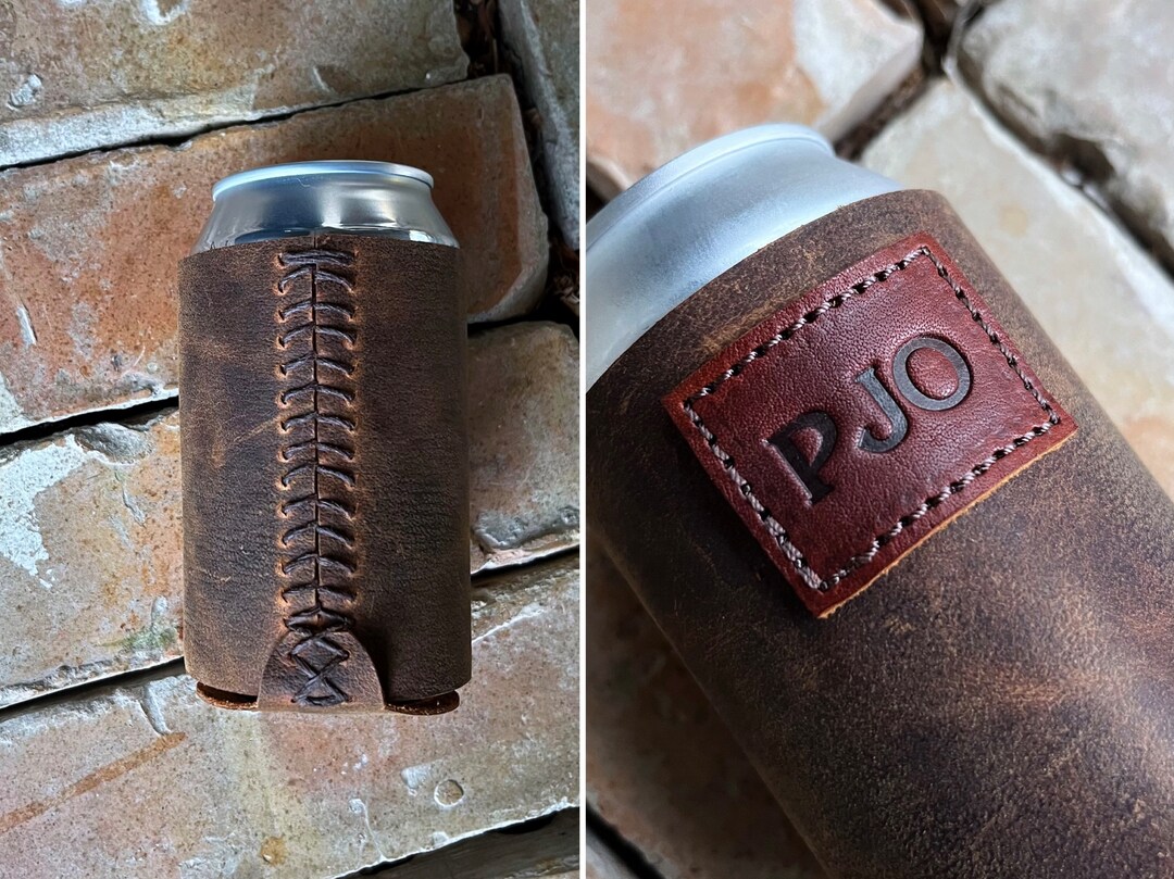 MADE IN TEXAS Handmade Leather Drink Cooler - Etsy