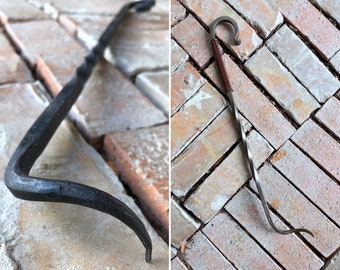 BBQ 16 R.H. Steak Meat Pig Tail Turner Flipper Hand Forged - Etsy