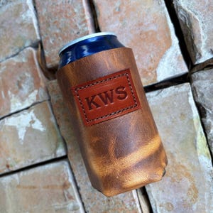 MADE IN TEXAS!- Handmade Leather Drink Cooler - Etsy