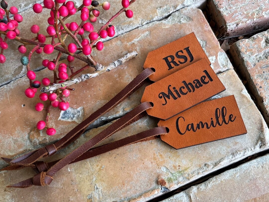 Handmade Leather Gift Tag - Etsy