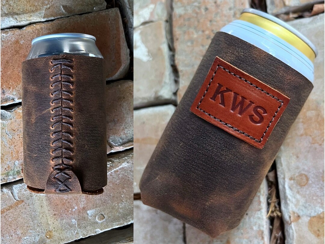 MADE IN TEXAS Handmade Leather Drink Cooler - Etsy