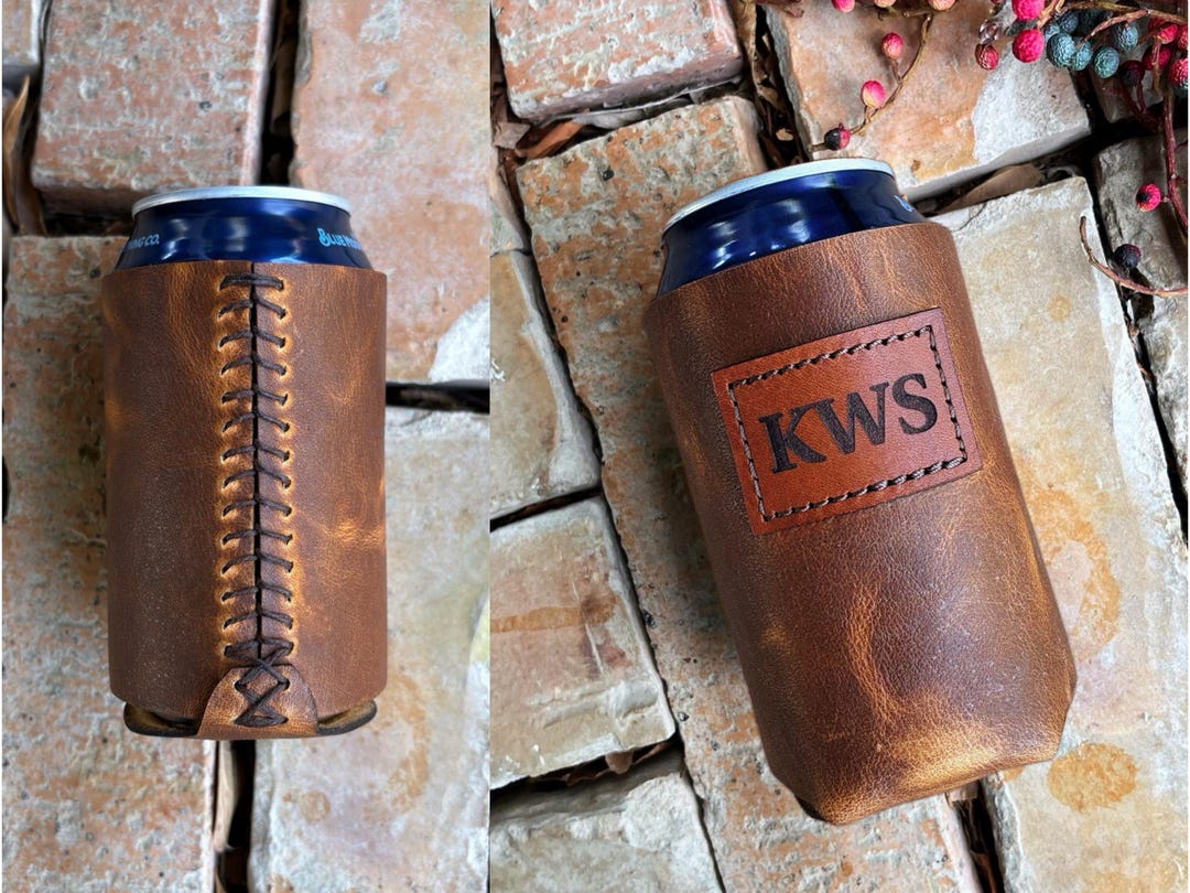 MADE IN TEXAS!- Handmade Leather Drink Cooler - Etsy