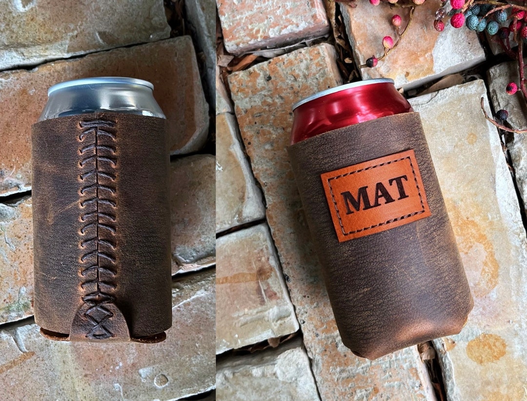 MADE IN TEXAS Handmade Leather Drink Cooler - Etsy