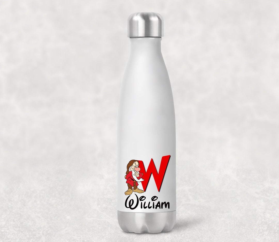 Personalised Grumpy Water Bottle, Chilly Flask, Disney Water Bottle ...