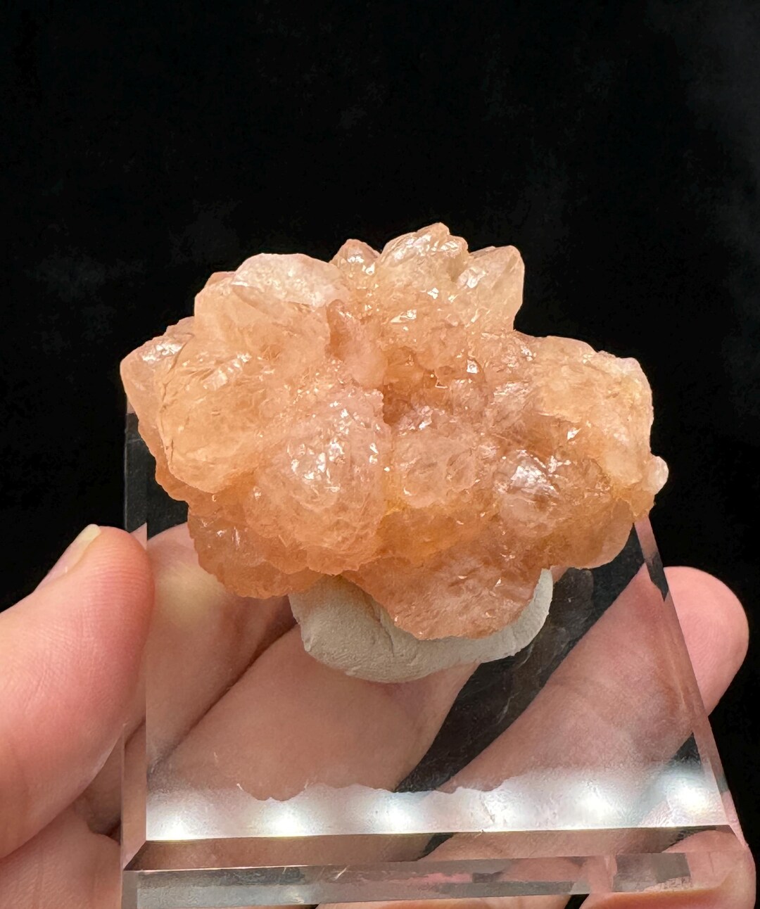 Peach or Cherry Quartz Crystal Blossom New Find 2024 Mineral! Beautiful ...