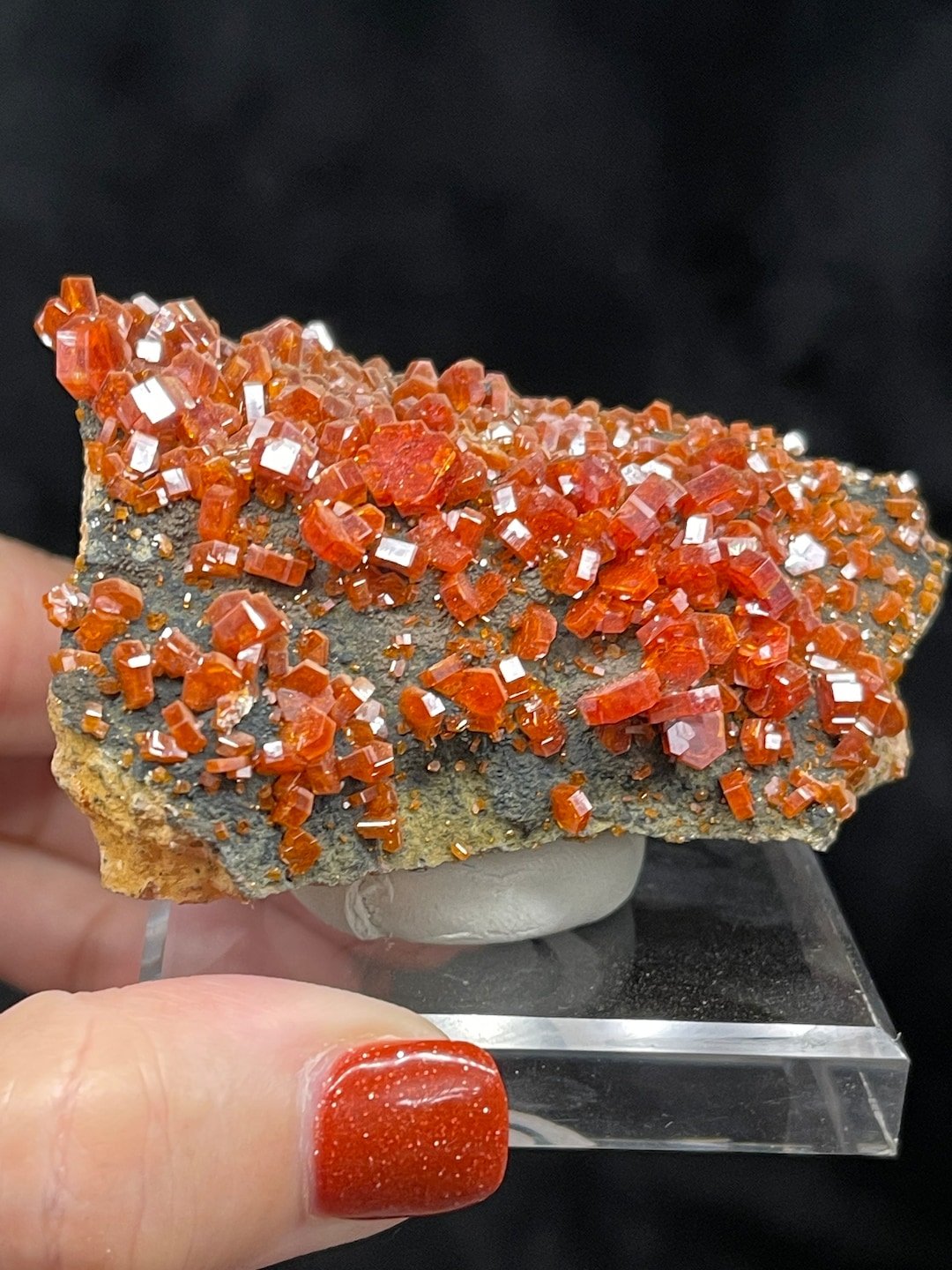 Superb Vanadinite Crystals on Manganese Coated Goethite 111g - Etsy