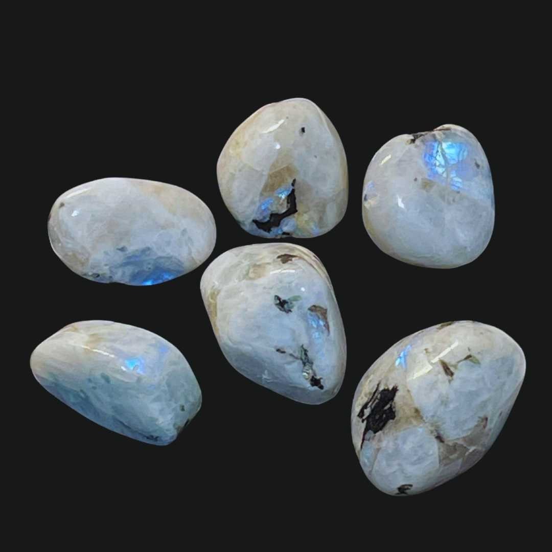Rainbow Moonstone | Polished Tumbled Stone | Crystals - Etsy