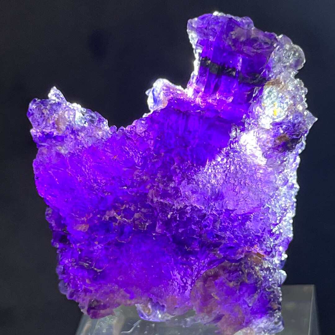 Zogno Fluorite Deep Purple Stepped, Etched, and Epimorphic. - Etsy