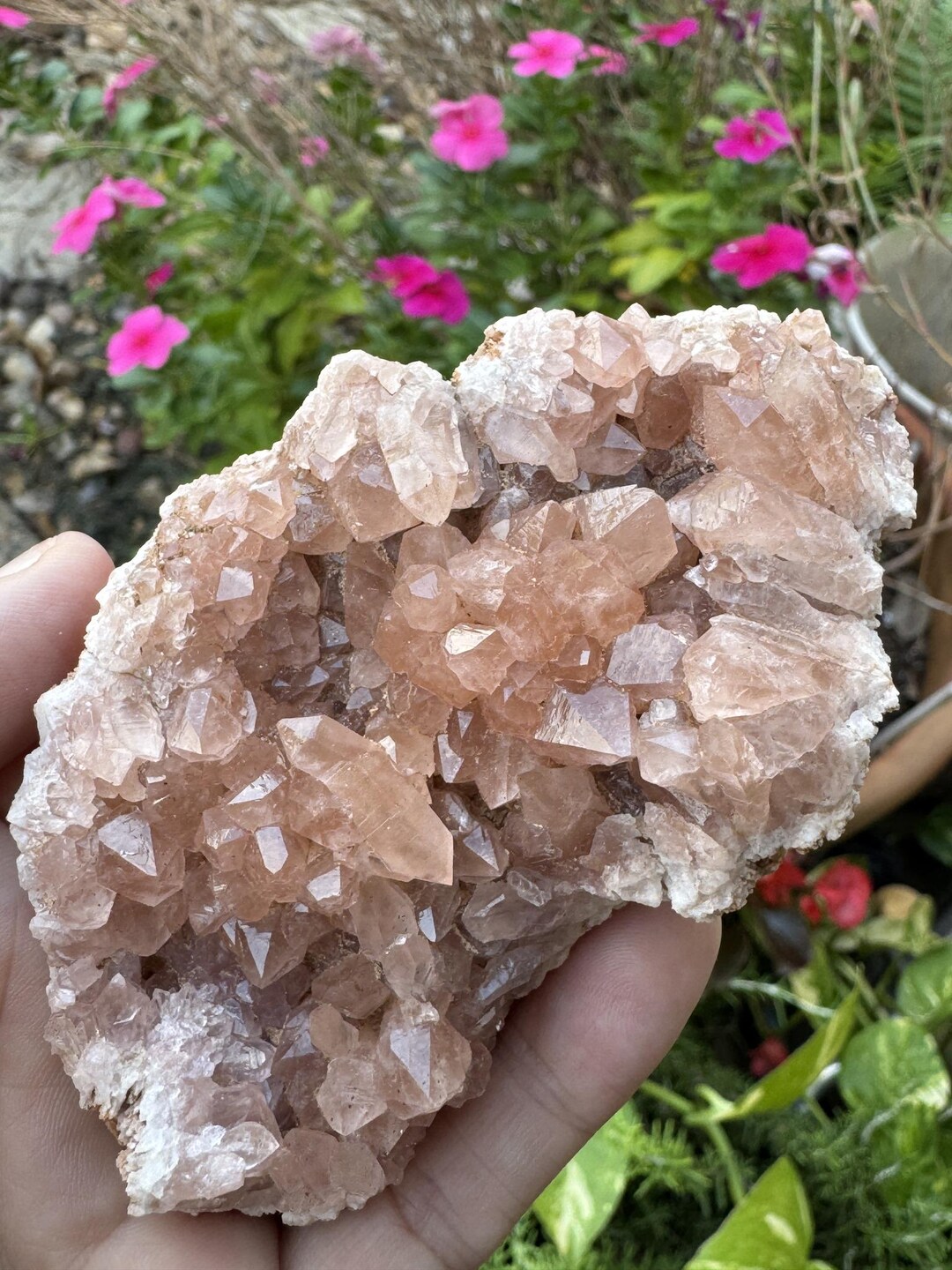 Pink Amethyst Crystal Cluster Double Terminated 128grams; Gifts for ...