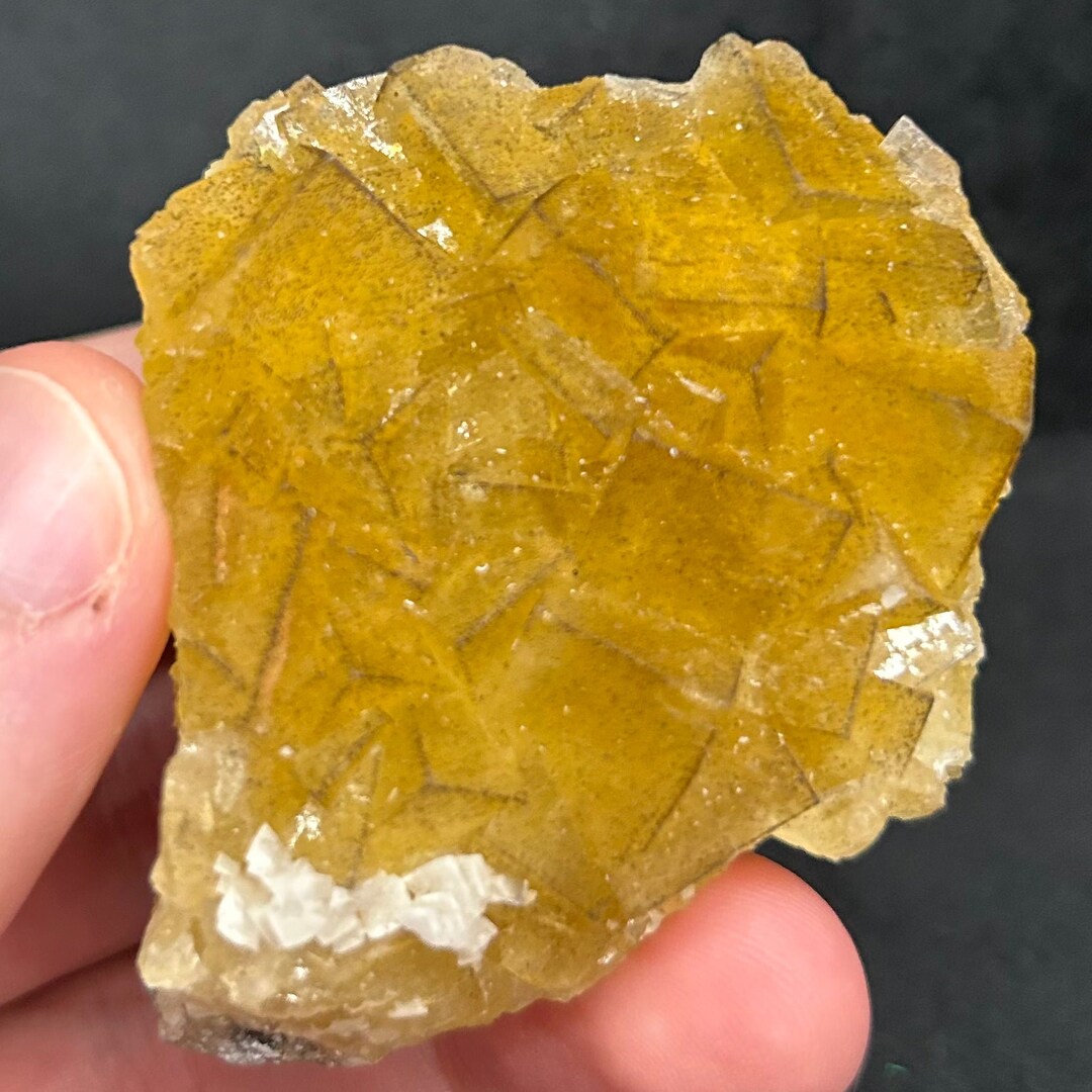 Lemon Yellow Fluorite Dolomite Moscona Mine Spain 95g Fluorescent - Etsy