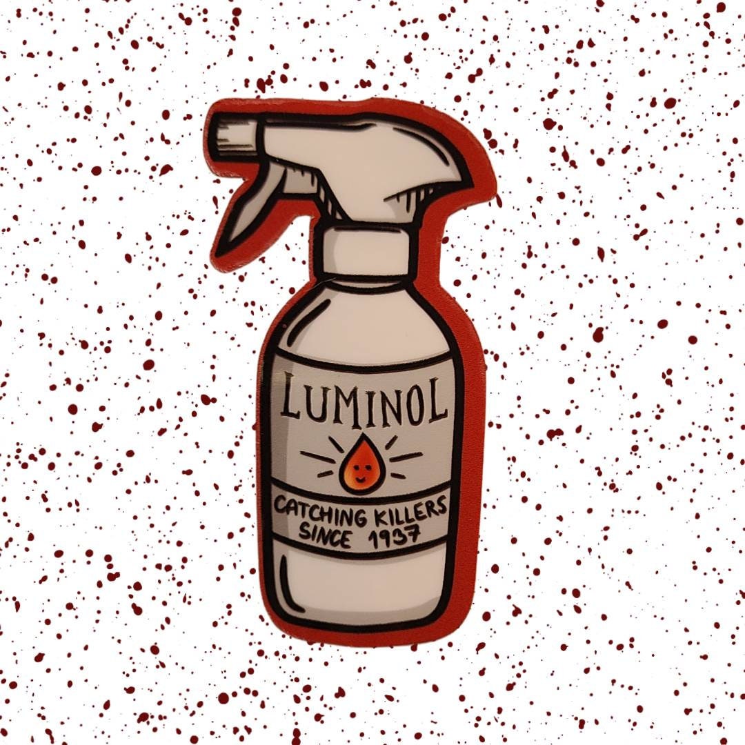 True Crime Luminol Sticker True Crime Stickers Gift for True Crime Fan ...