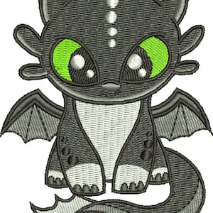 Machine Embroidery Design Toothless Kids, Family - Etsy