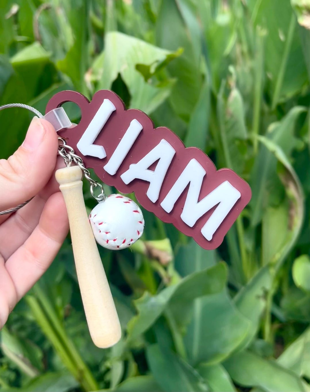 Personalized Baseball Bag Tag | Custom Acrylic Sports Name Tag - Etsy