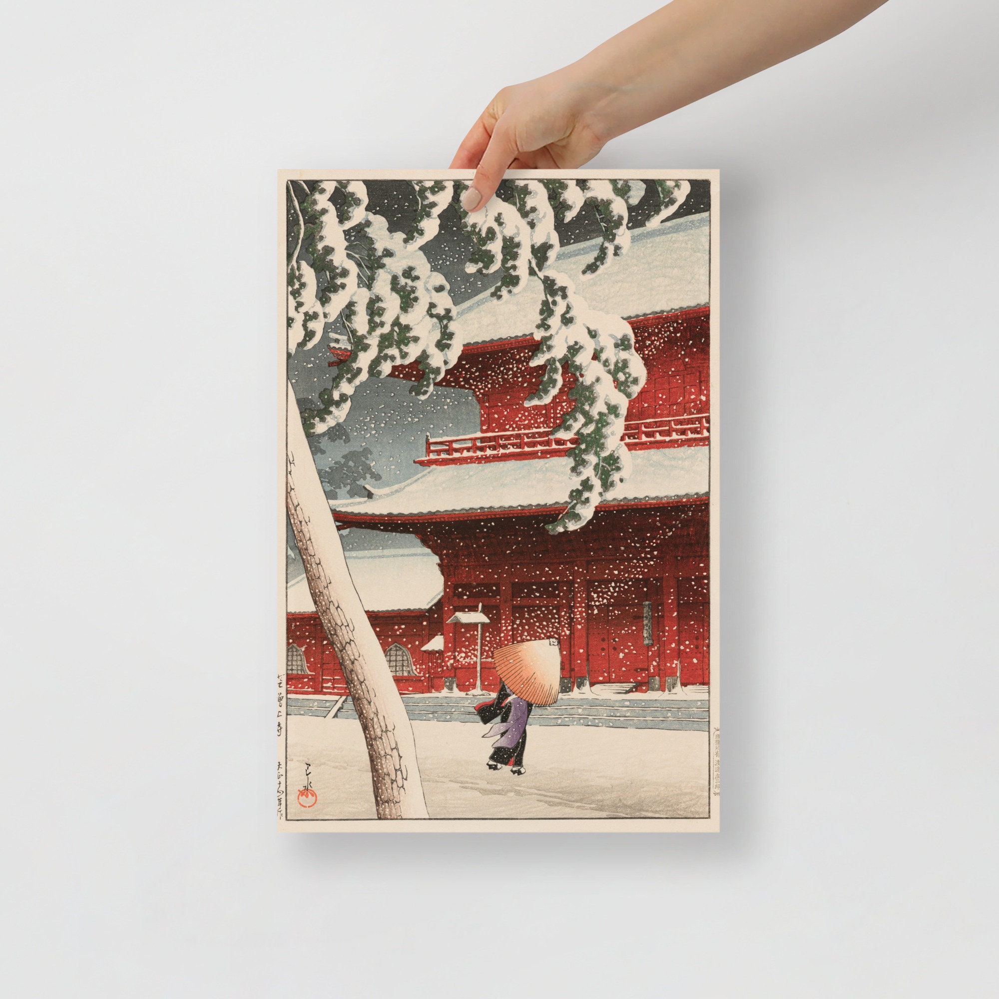 Japanese Woodblock Wall Art Print Antique Woodblock Print, Asian ...
