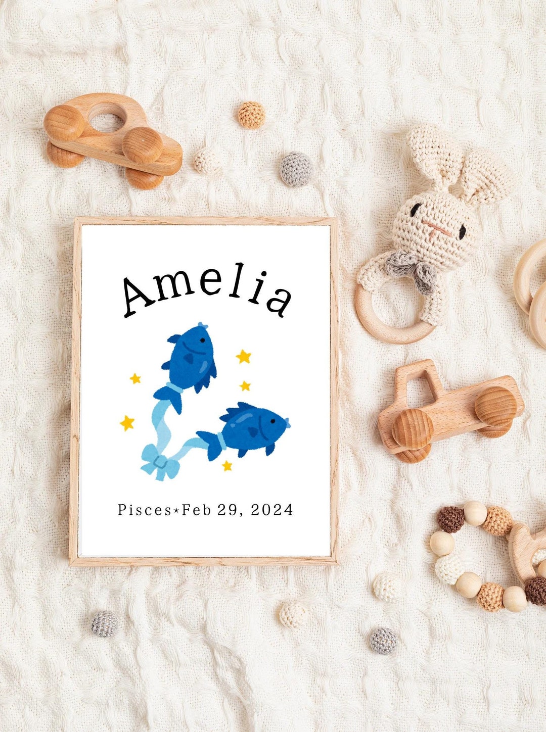 Personalized Zodiac Astrology Baby Print | Postpartum Gift, Astrology ...