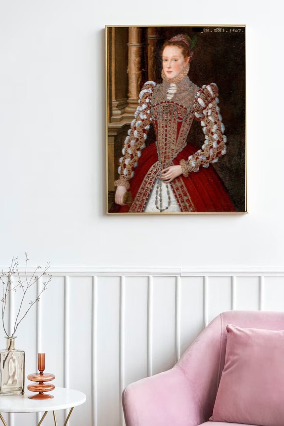 Elizabethan Lady Download Wall Art Print | Antique Painting ...