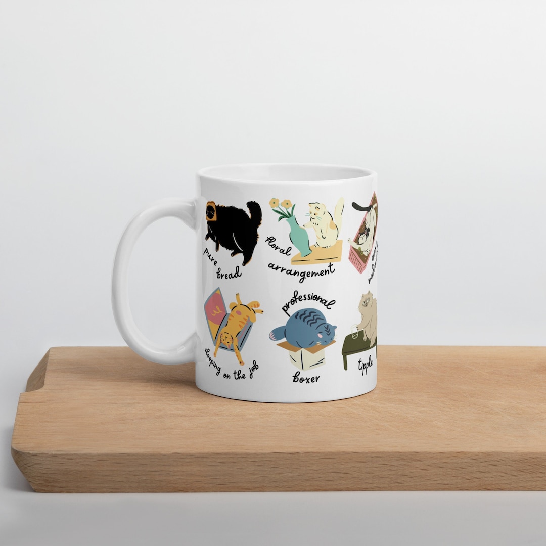 Cheeky Cat Mug | Cat Pun, Funny Cat, Cat Lover, Cat Gift, Kawaii Mug ...
