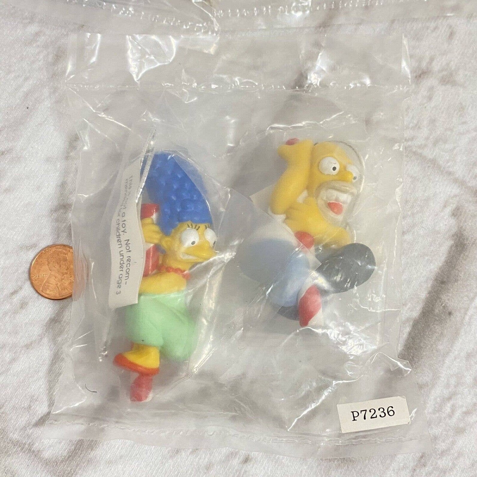 Vintage 1990s THE SIMPSONS Candy Cane Christmas Ornaments Set of 6- NEW ...