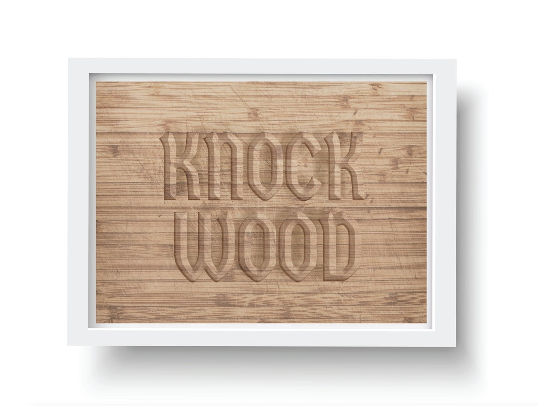 Instant Valentine's Gift! Printable KNOCK WOOD Poster Digital Download ...