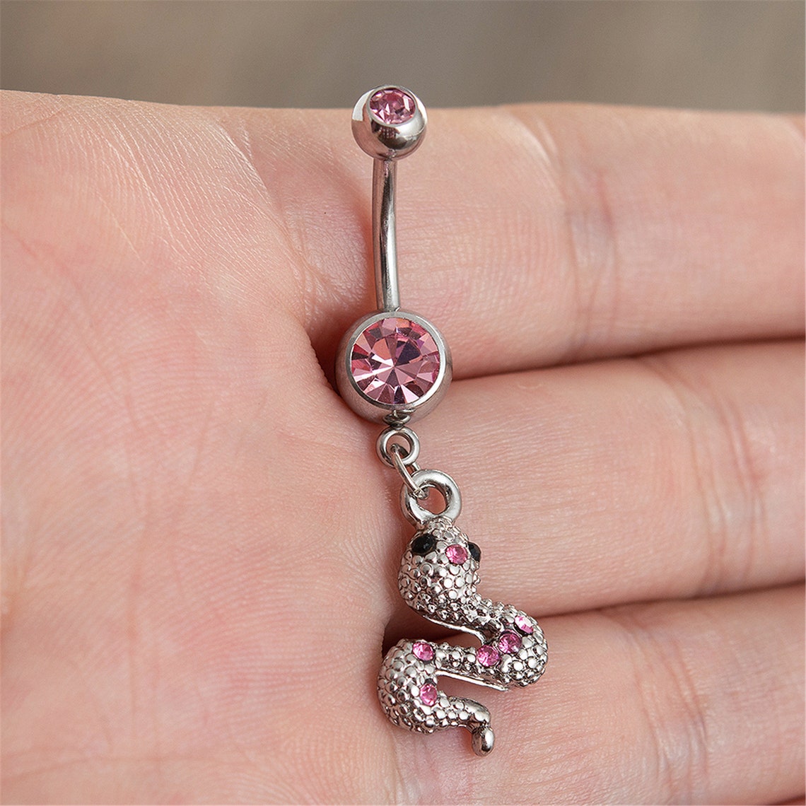 Snake Belly Button Jewelry Belly Ring Navel Piercing Ring - Etsy