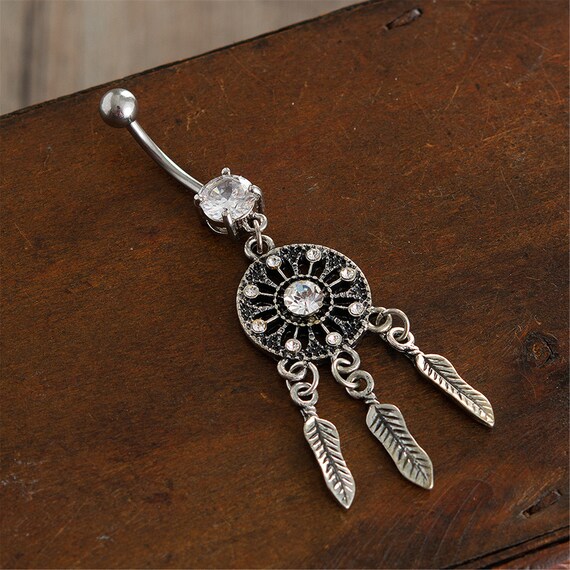 Dream Catcher Belly Button Piercing
