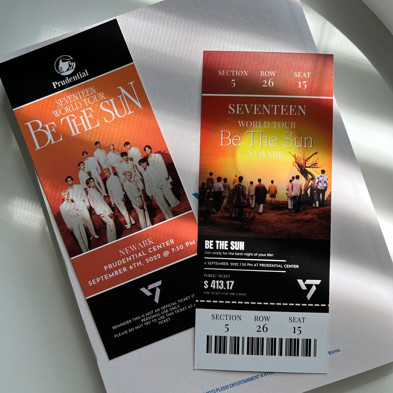 Seventeen Kpop Memorabilia Ticket - Etsy