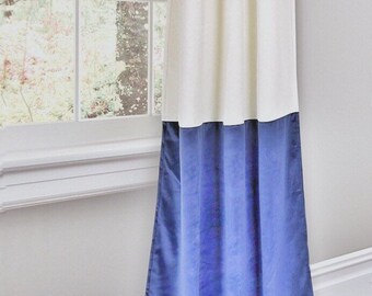 Color Block Curtains - Etsy