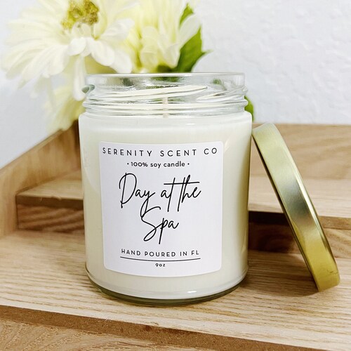 Sage And Lavender Handmade Soy Candle 100 Soy Wax Etsy