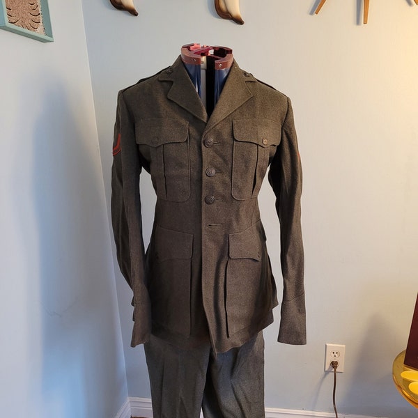 Us Marine Ww2 Uniform - Etsy