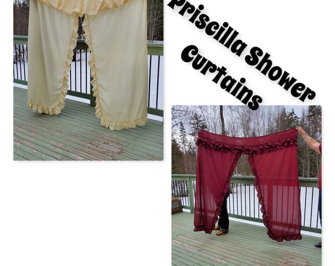 Priscilla Shower Curtains/sold Individually - Etsy