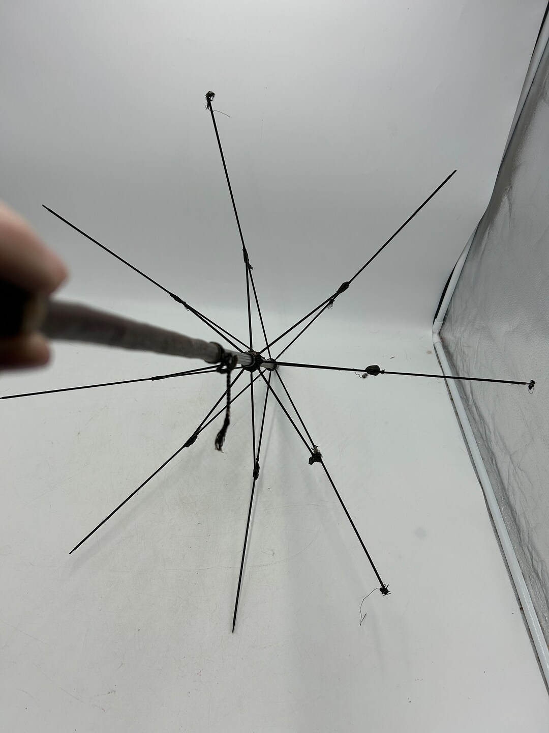 Antique Parasol Skeleton With Burl Handle - Etsy