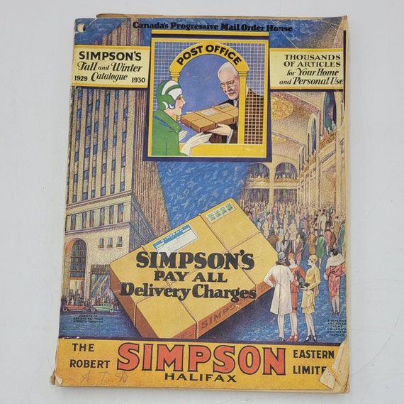 Simpsons Halifax Catalog/ Fall and Winter 1929-1930 / Eastern - Etsy