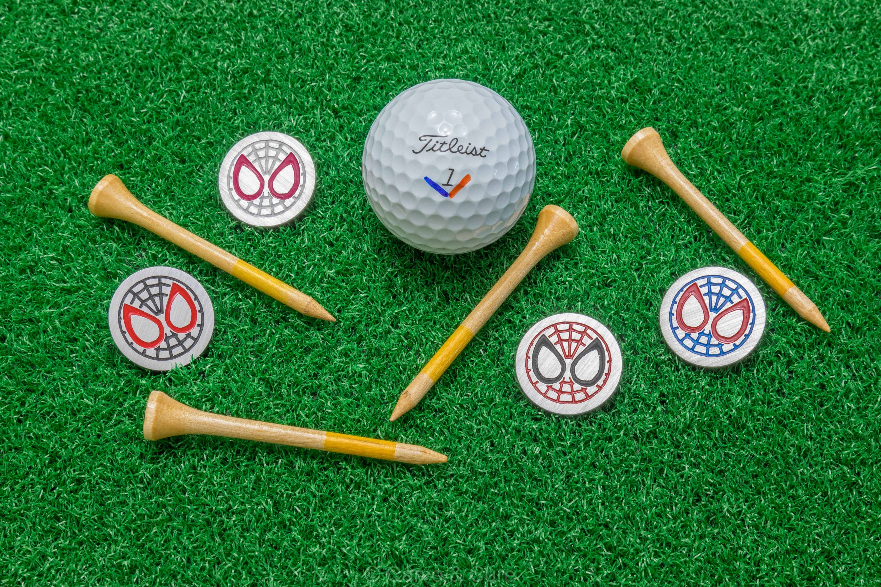 Spider-man Golf Ball Marker - Etsy