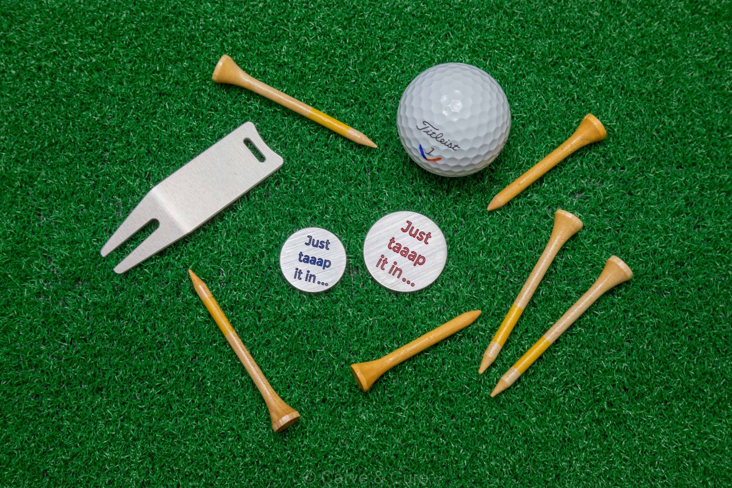 Just Tap It in Golf Ball Marker - Etsy