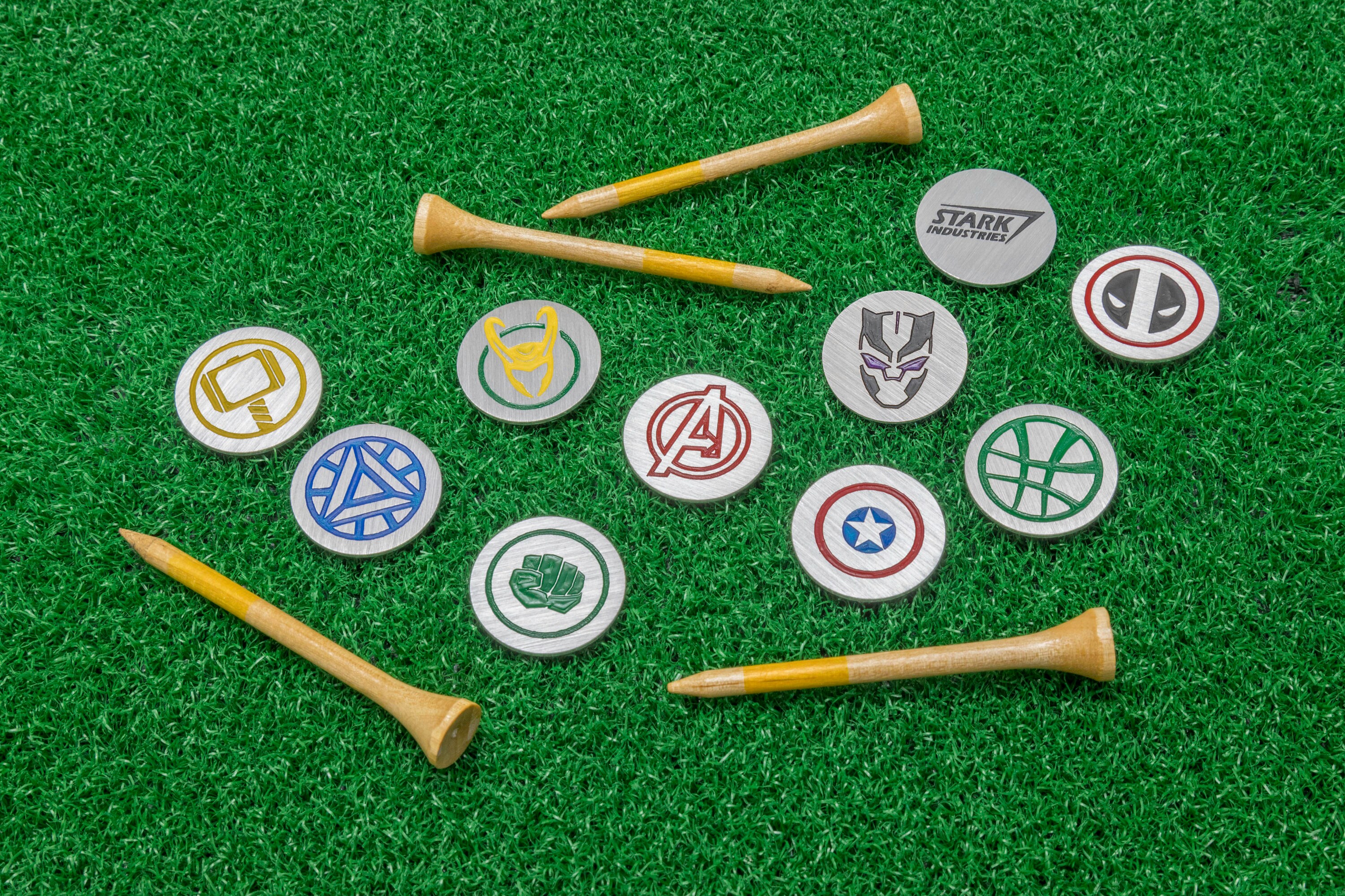 Marvel Heroes Golf Ball Marker - Etsy