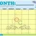 Dinosaur Dino Printable Calendar Homework Chore Tracker Notes Page ...