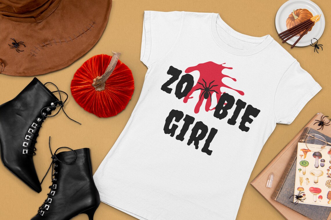 Zombie Girl Png Halloween Svg Im a Zombie Girl Svg - Etsy