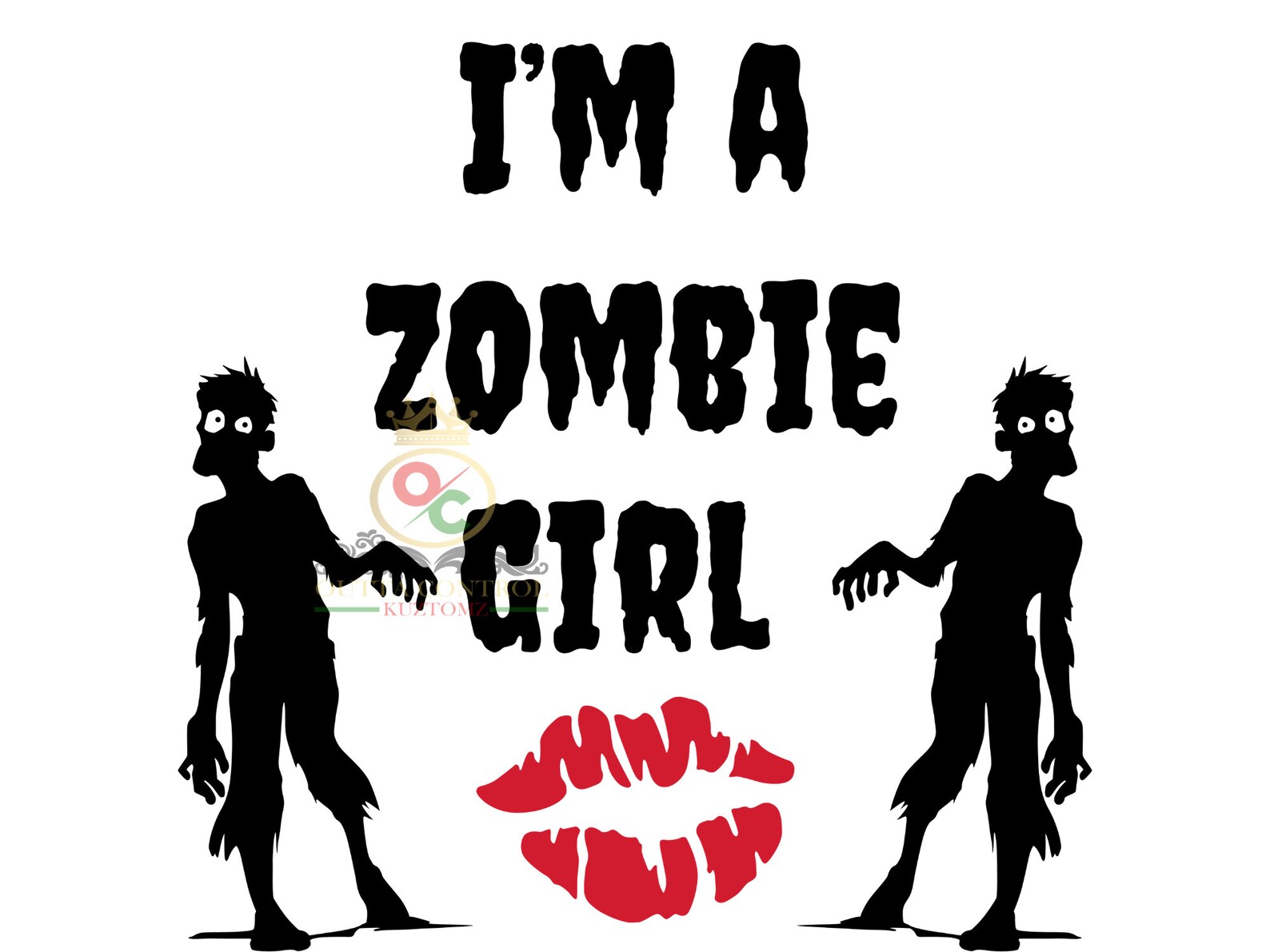 Zombie Girl Png Halloween Svg Im a Zombie Girl Svg Halloween Png ...