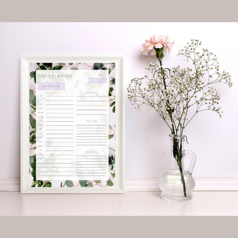 Printable Tree Leaves Theme Daily Weekly Monthly Calendar To-do-list ...