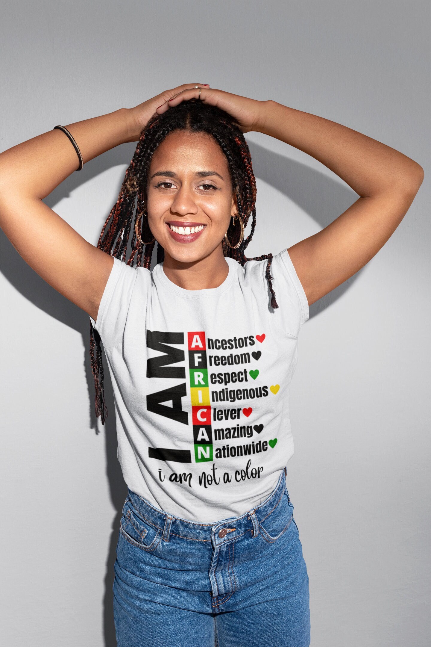 I Am African I Am Not A Color PNG SVG Printable Download - Etsy