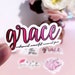 Grace Collection Stickers Christian Bible Stickers, Faith-based Vinyl ...