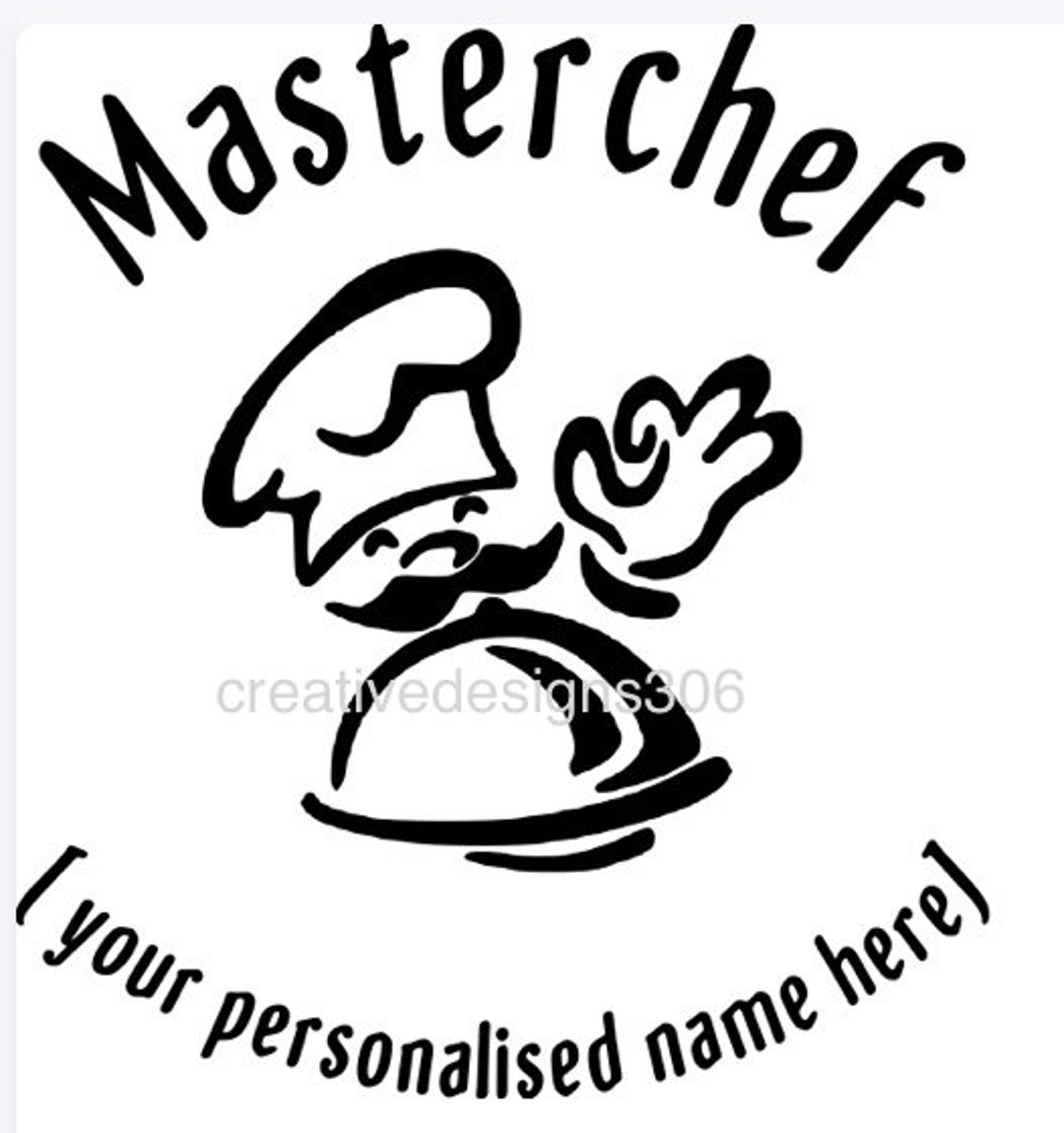 Creativedesigns306 Svg. Personalized Masterchef Logo. Chef Boy Logo ...